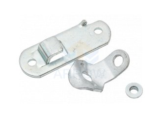 container rear accessories_container door parts_retainer plate with catch
